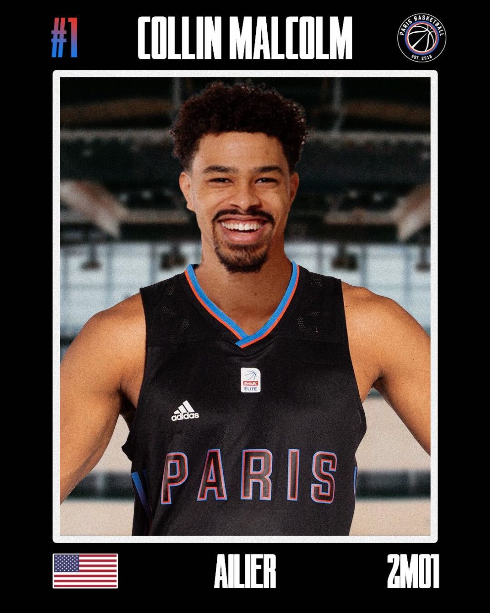 Collin Malcolm rejoint le Paris Basketball - ParisBasketball