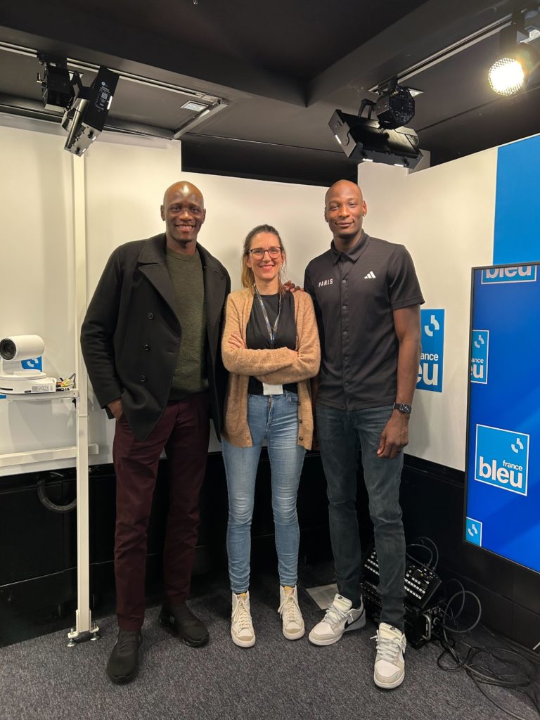 Amara and Bandja Sy take the mic - ParisBasketball